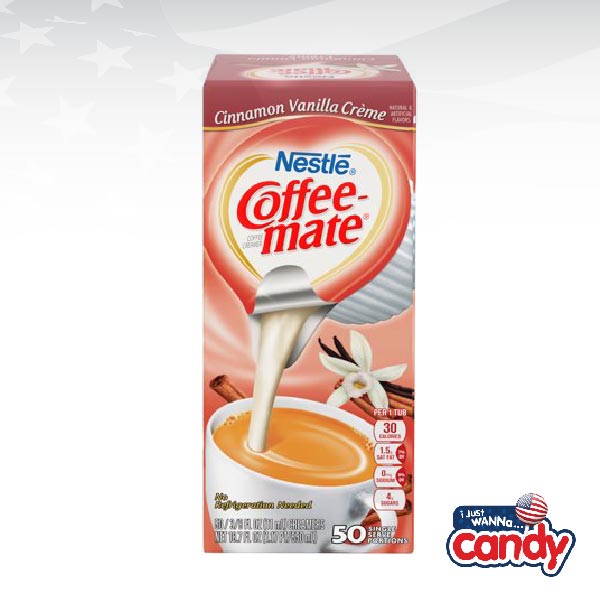 CoffeeMate Creamer Pods Cinnamon Vanilla Box of 50 - IJustWannaCandy
