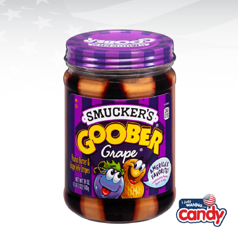 Smuckers Goober Grape PB & J Stripes 18oz (510g) - IJustWannaCandy