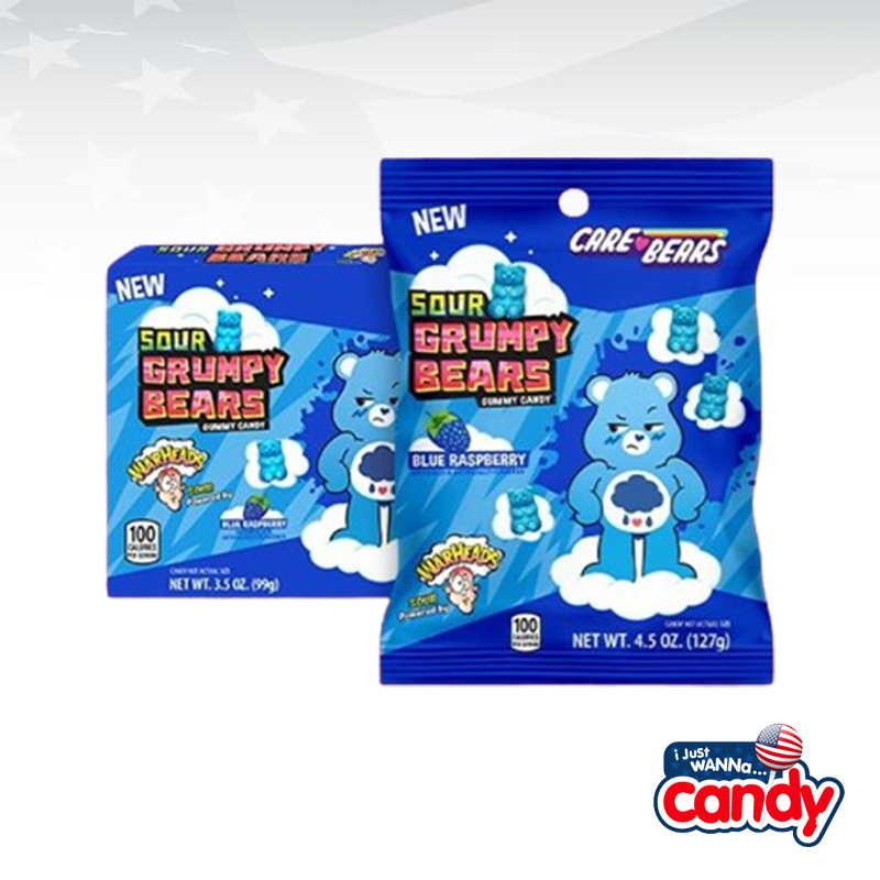 Warheads Sour Grumpy Bears Theatre Box 3.5oz (99g) - IJustWannaCandy